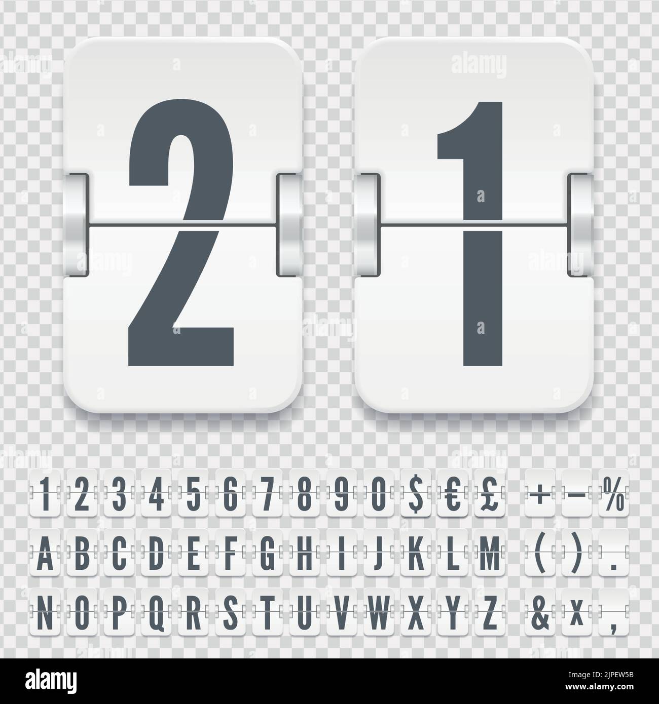 Airport flip board mechanical abc with numbers and symbols for flight ...