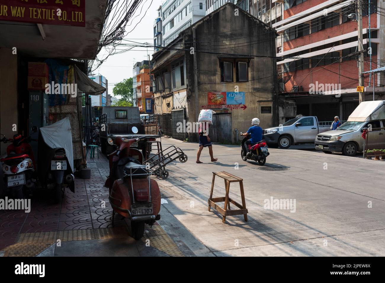 Talat Noi Or Talad Noi Is A Historic District Of Bangkok Colorful Streets And Everyday Life