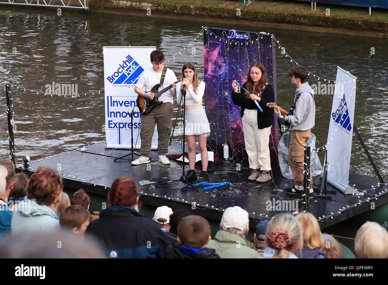The float for Brockhill Park performing arts academy seen during the ...