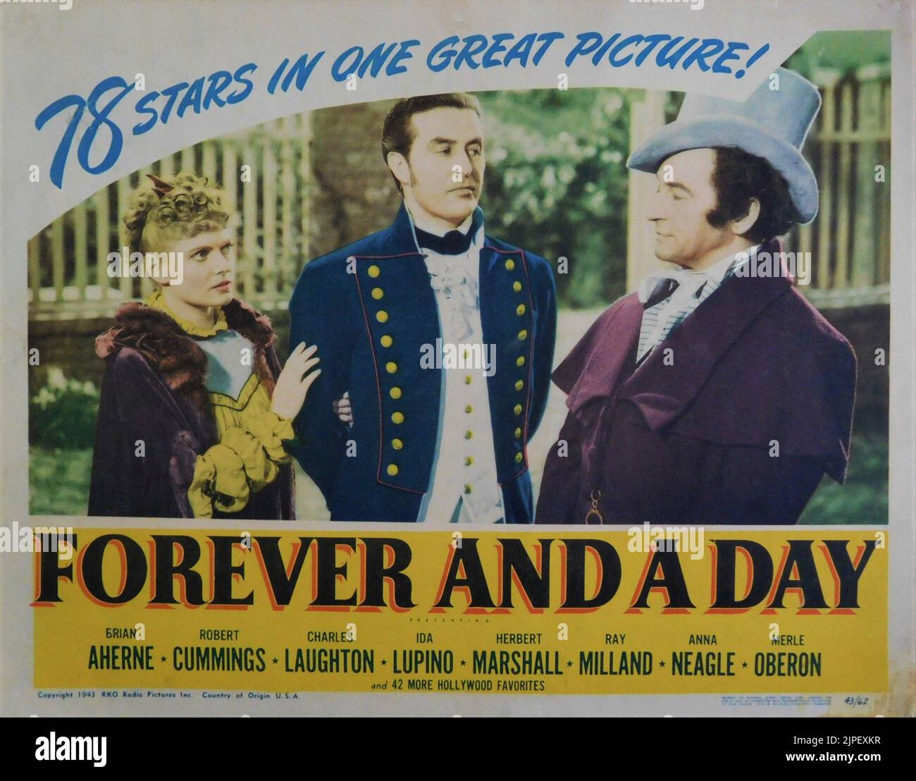 ANNA NEAGLE RAY MILLAND and CLAUDE RAINS in FOREVER AND A DAY 1943 ...