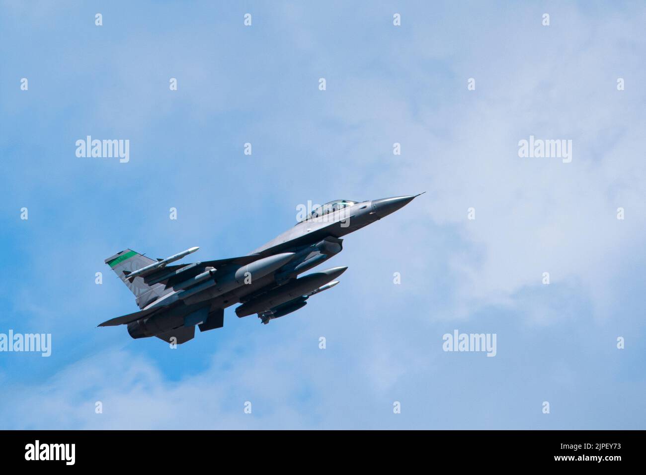 A U.S. Air Force F-16 Fighting Falcons assigned to the Ohio National ...