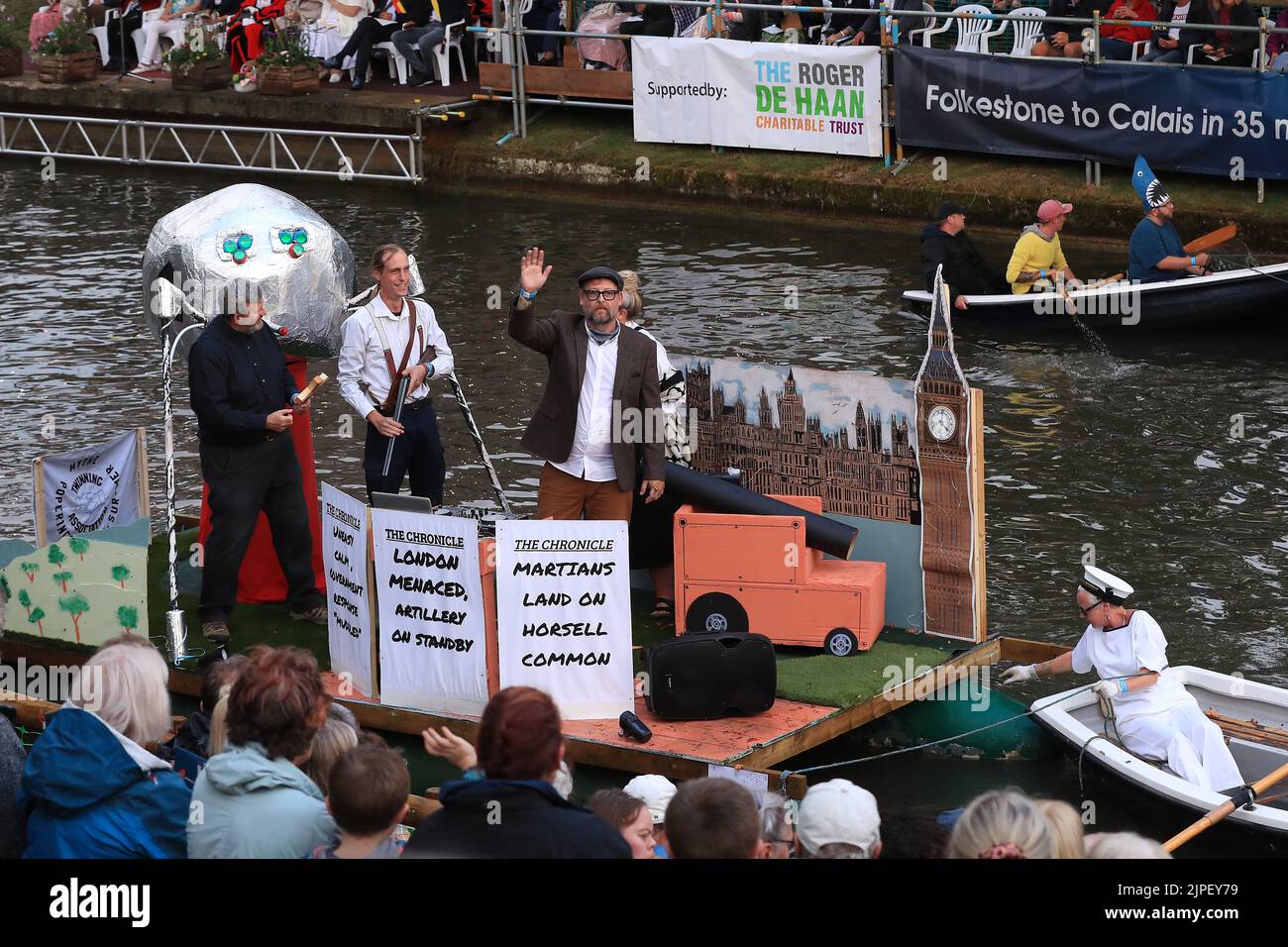 A War of the Worlds themed float seen at the fete Stock Photo - Alamy