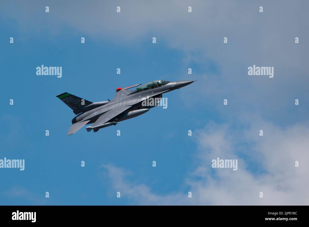 A U.S. Air Force F-16 Fighting Falcons assigned to the Ohio National ...
