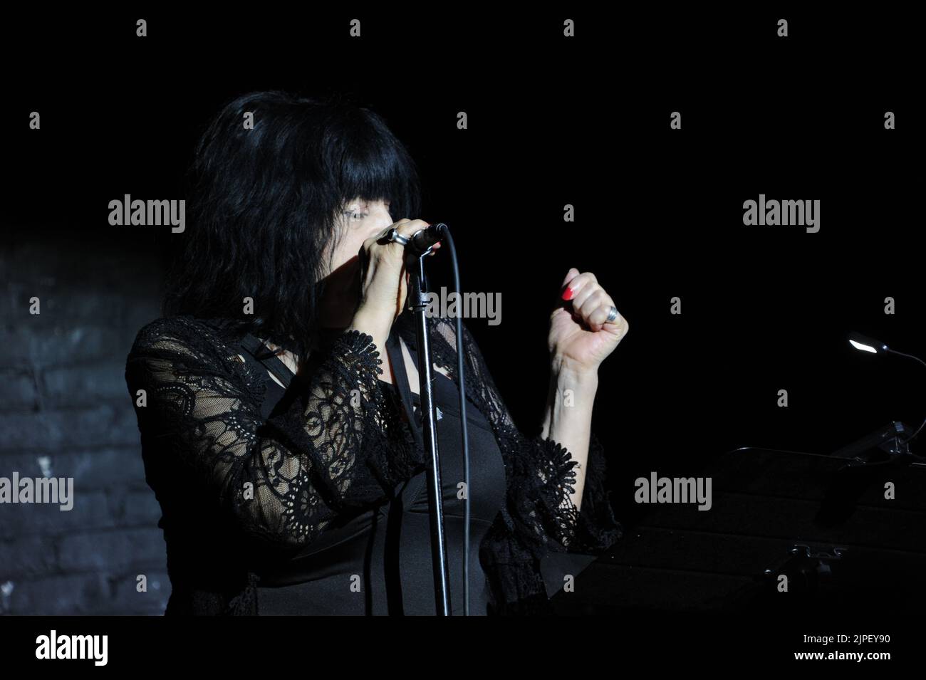Lydia Lunch spoken word at TV Eye in New York City, July 2022, photos ...