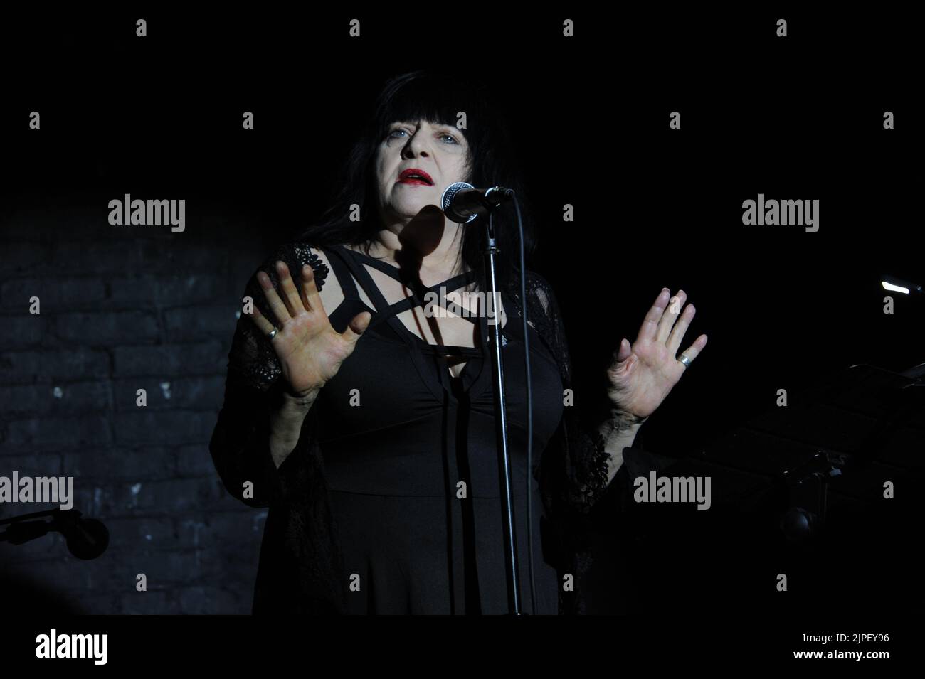 Lydia Lunch spoken word at TV Eye in New York City, July 2022, photos ...