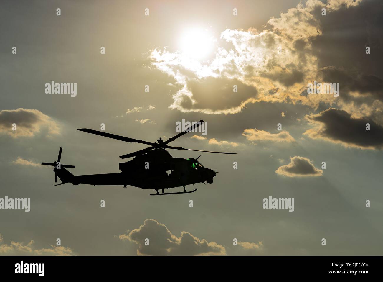U.S. Marine Corps UH-1Y Venom with Marine Light Attack Helicopter ...