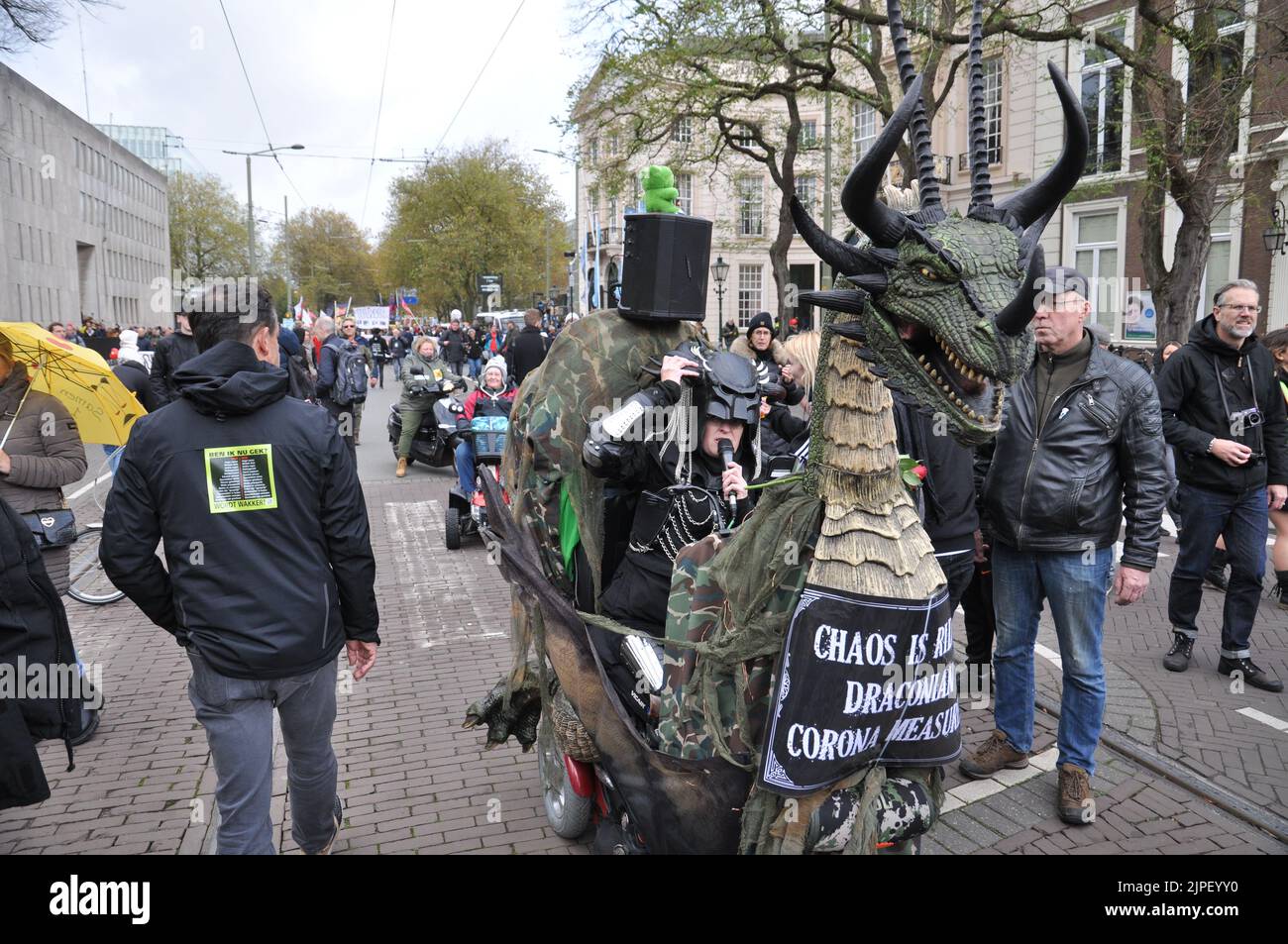 07-11-2021 The Hague,The Netherlands.Anti corona measures protest.Over ...
