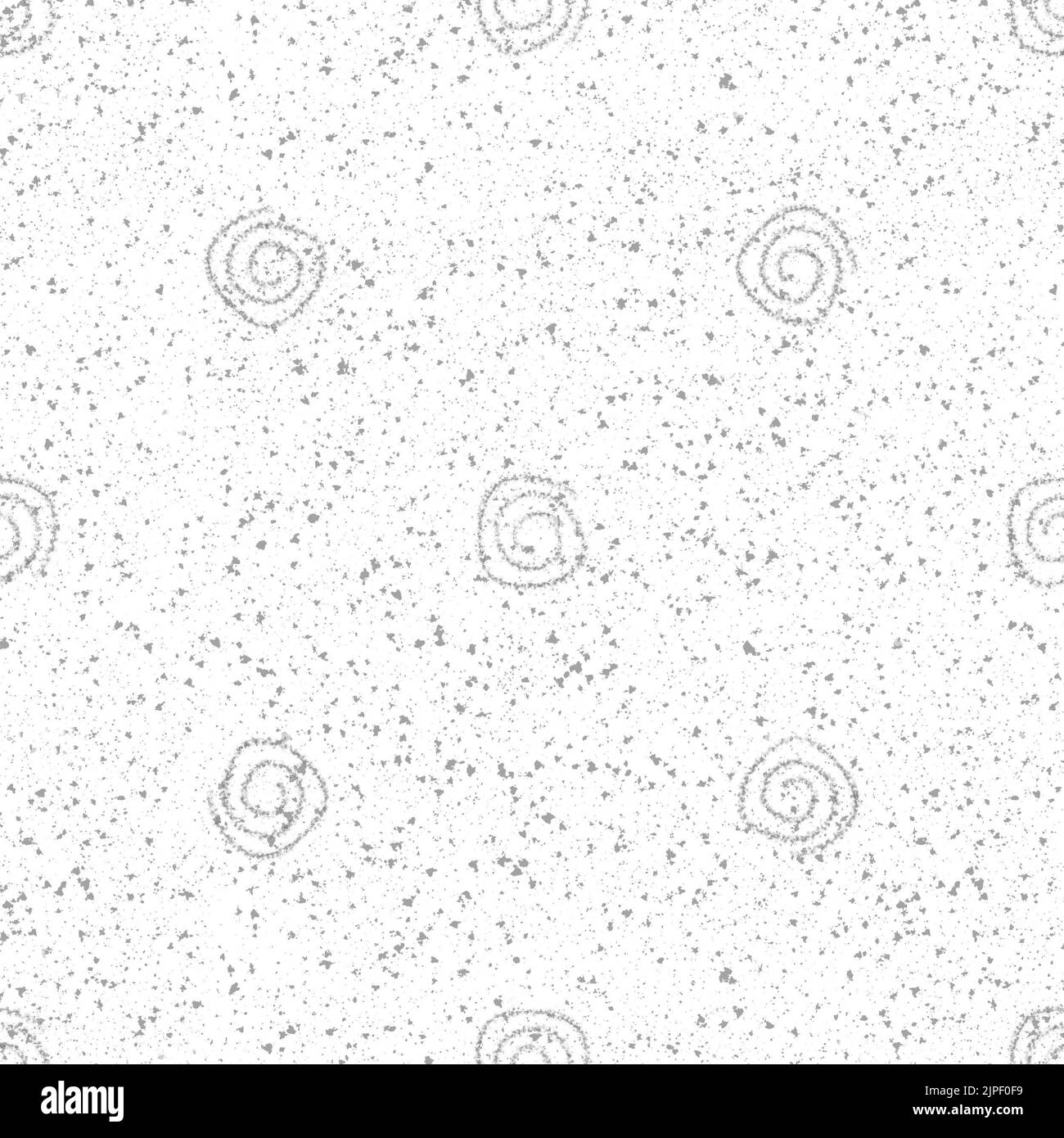Hand Drawn Snowflakes Christmas Seamless Pattern. Subtle Flying Snow ...