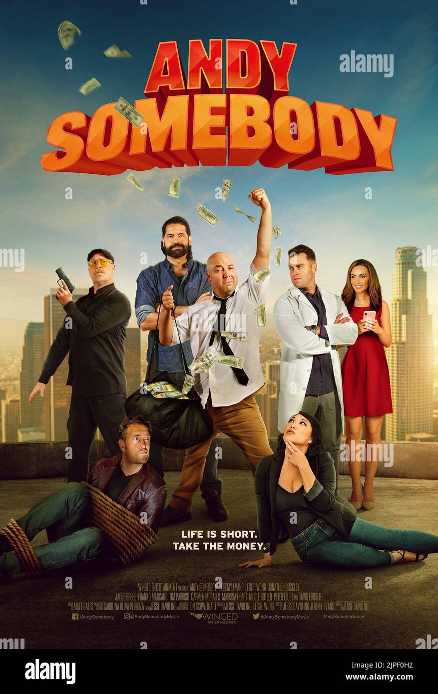 ANDY SOMEBODY, poster, top from left: Jacob Bruce, Franko Marcano ...