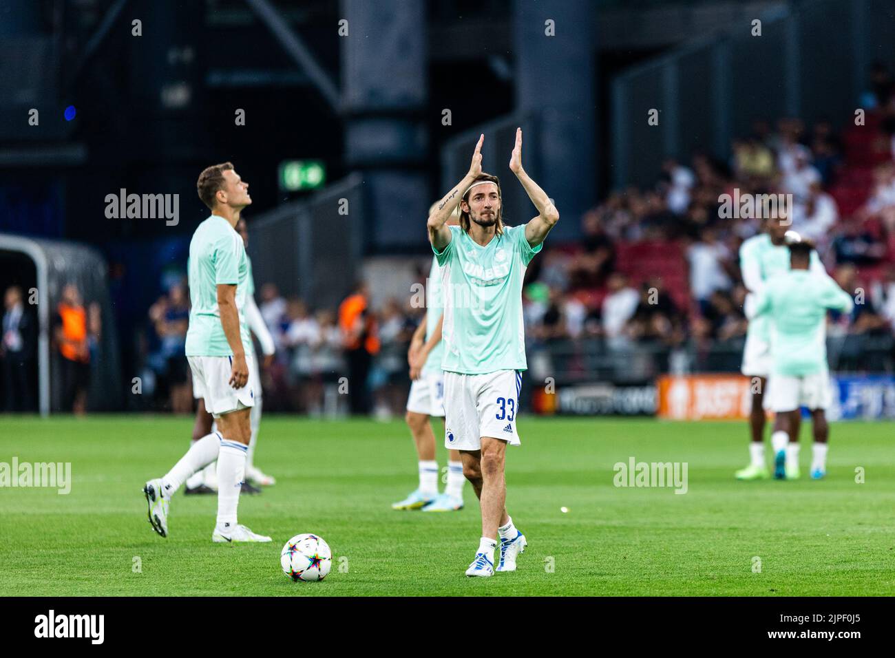 Copenhagen, Denmark. 16th, August 2022. Rasmus Falk (33) of FC ...