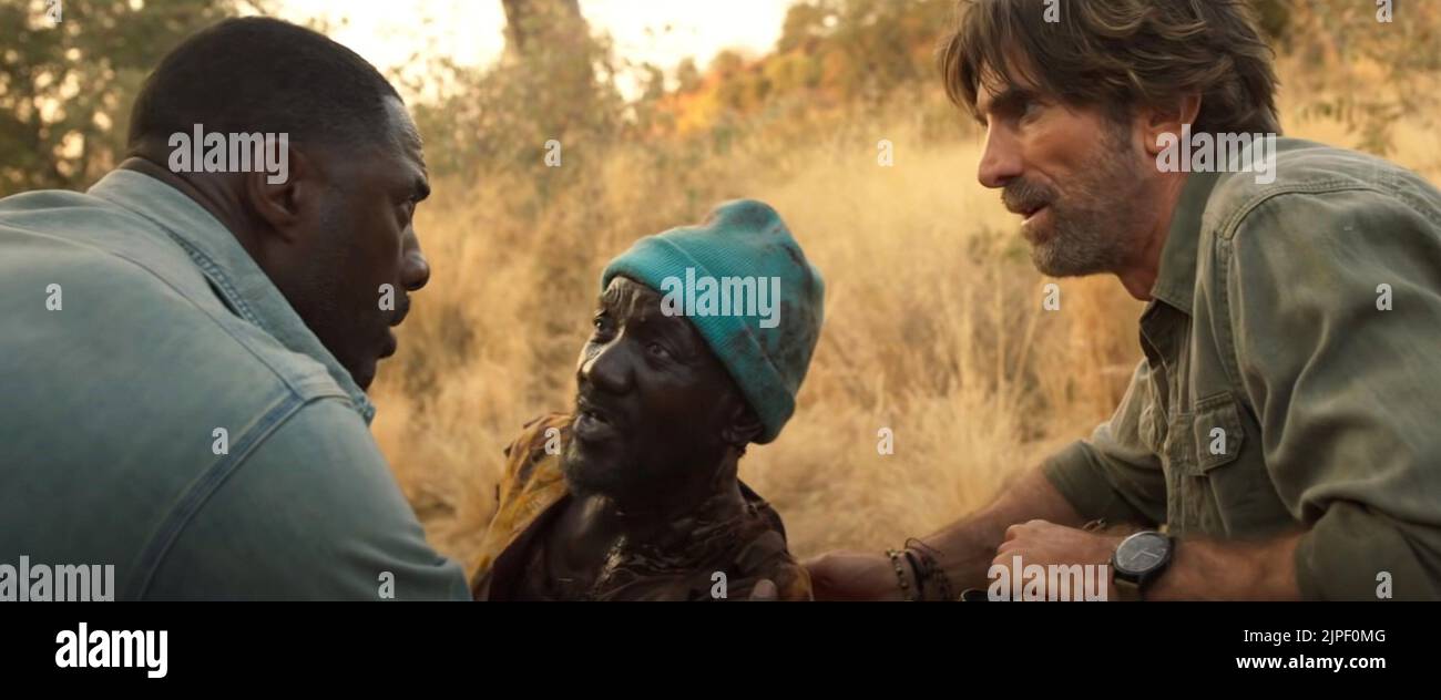 BEAST, Idris Elba (left), Sharlto Copley (right), 2022. © Universal ...