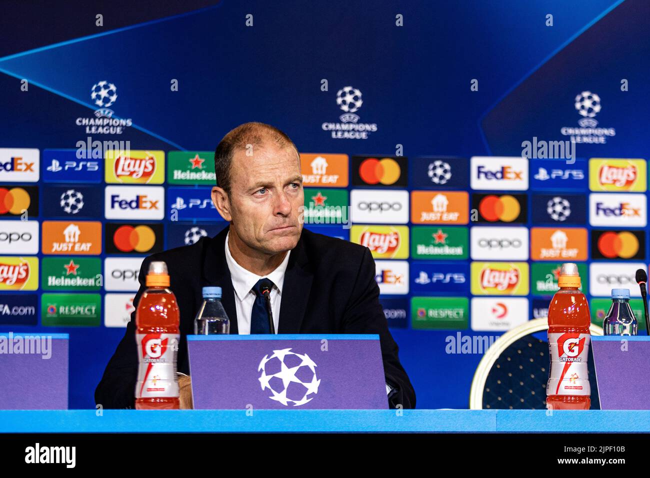 Copenhagen, Denmark. 16th, August 2022. Head coach Jess Thorup of FC Copenhagen seen at the ...