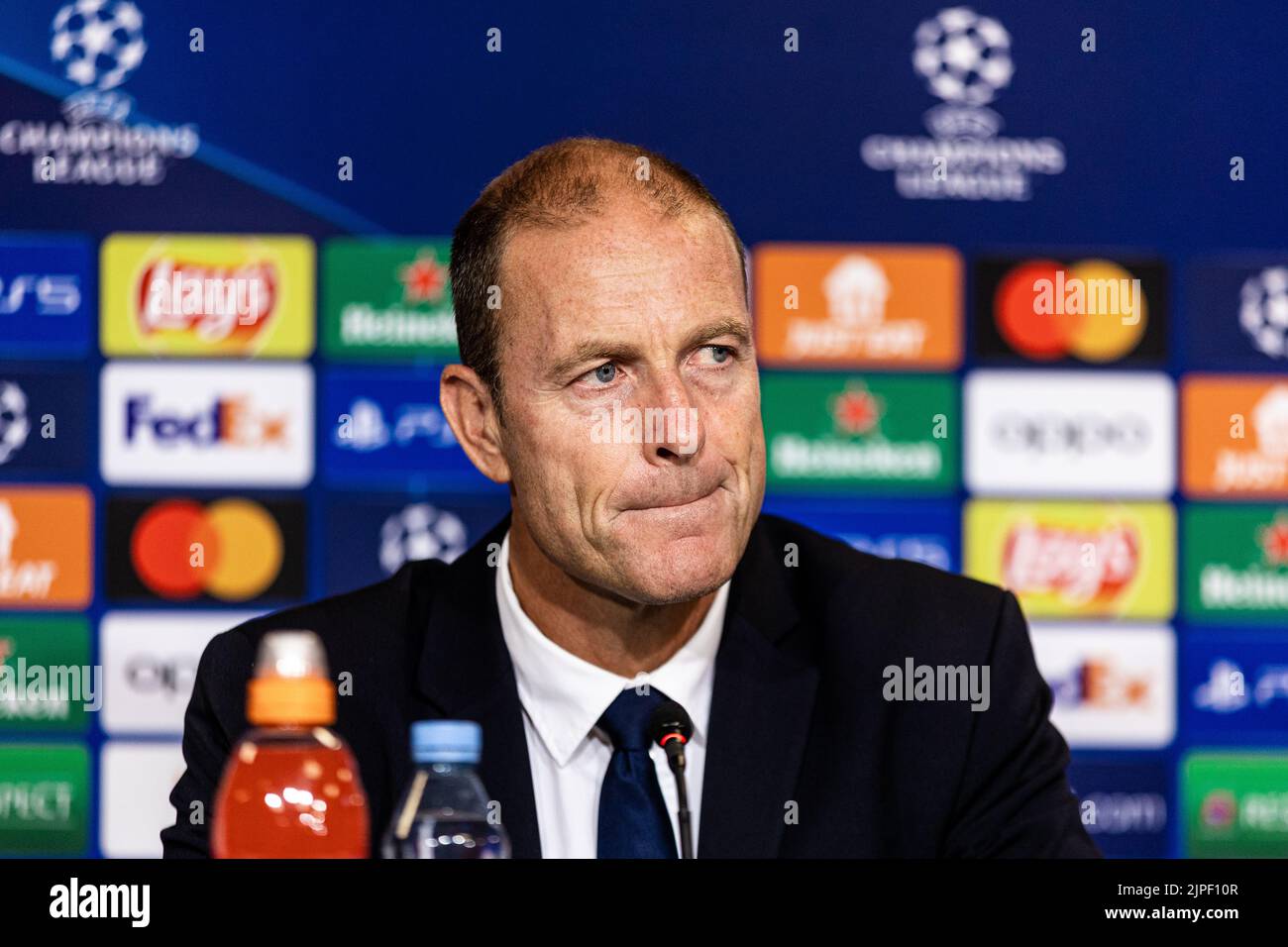 Copenhagen, Denmark. 16th, August 2022. Head coach Jess Thorup of FC Copenhagen seen at the ...
