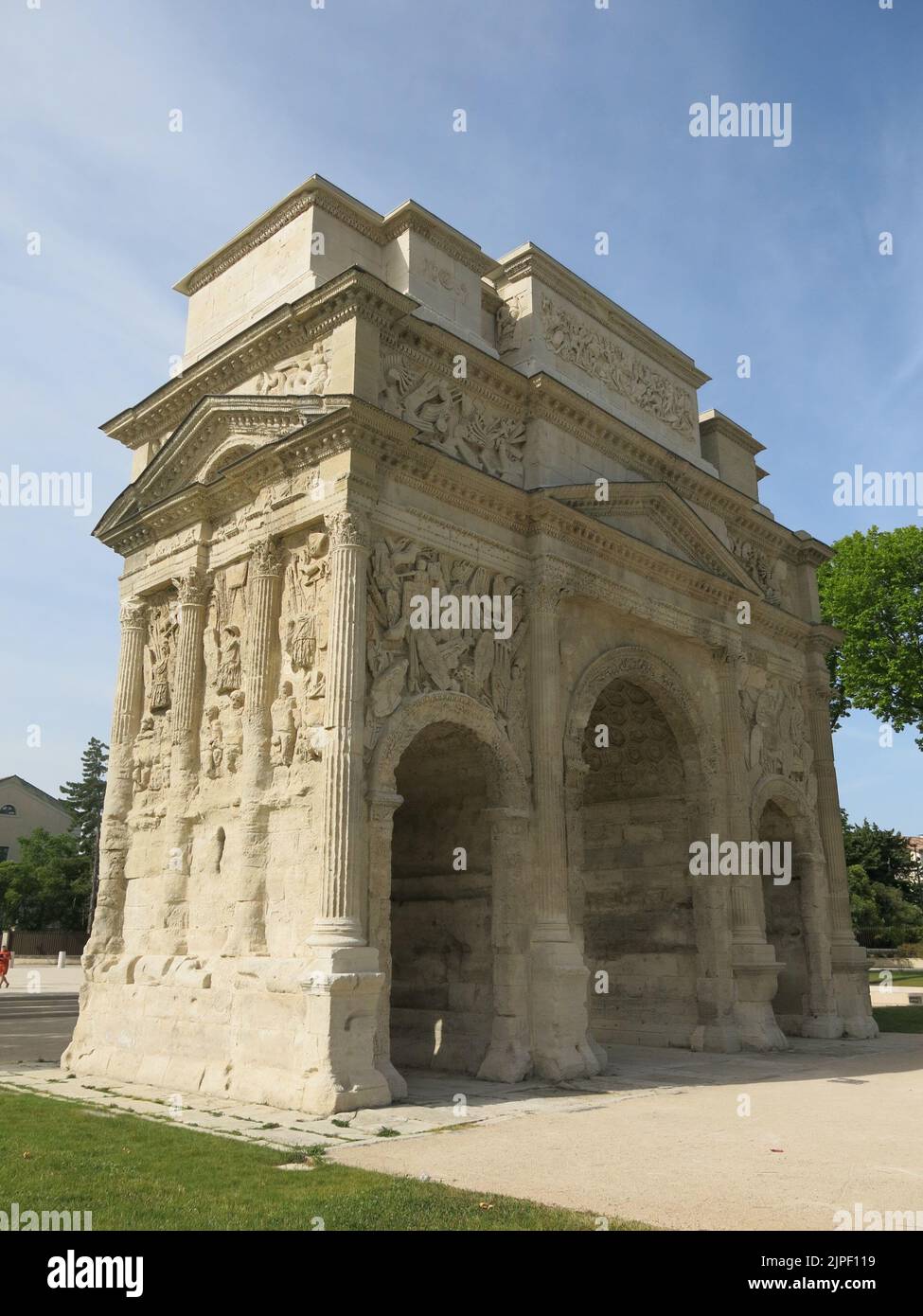 The Triumphal Arch of Orange is an Ancient Roman monumental gate ...