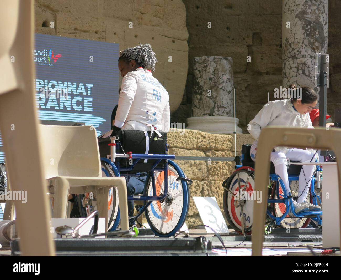 Modern technology, including the handifix wheelchair fixing, is evident ...