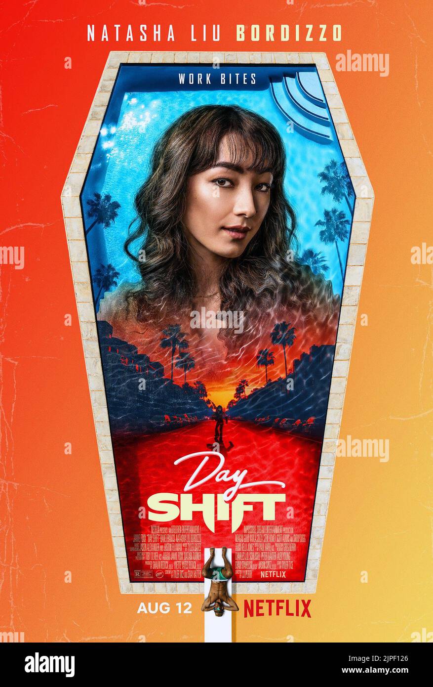 DAY SHIFT, US character poster, Natasha Liu Bordizzo, 2022. © Netflix ...