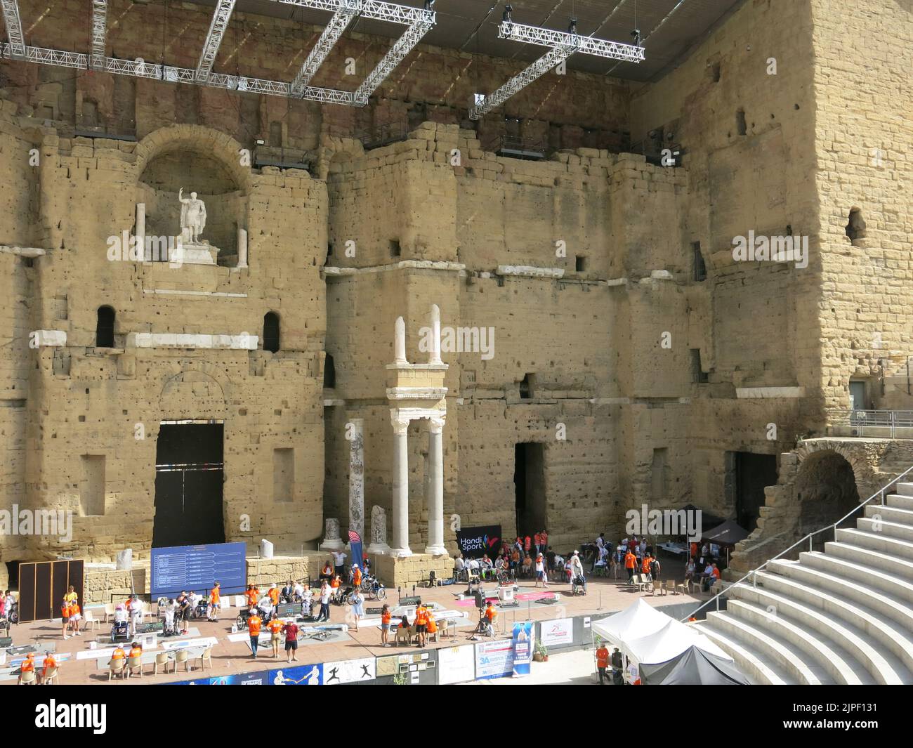 The Roman amphitheatre, Theatre d'Orange, provided a magnificent venue ...