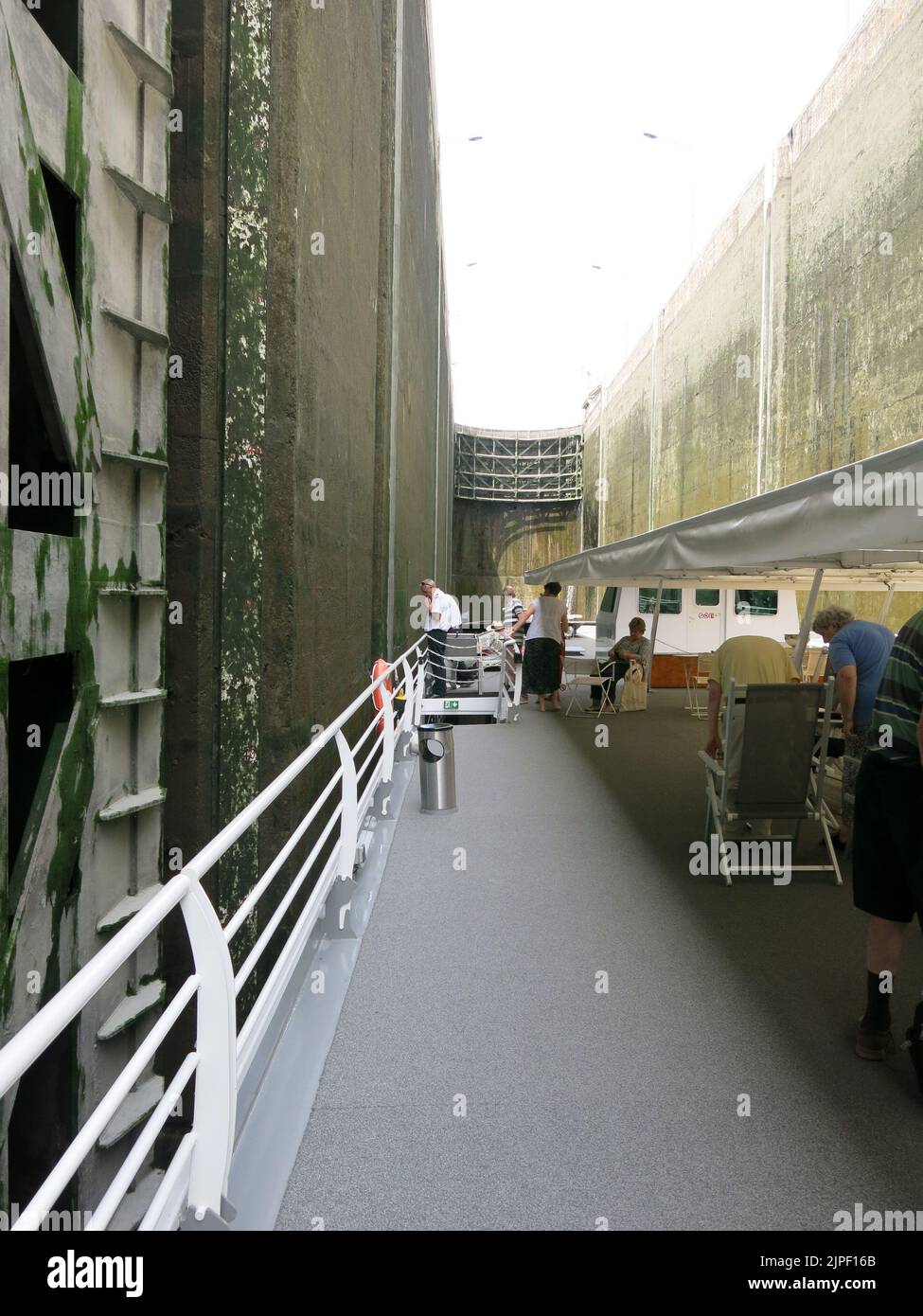 The Bollene-Ecluse Lock on the River Rhone is the deepest in France at ...