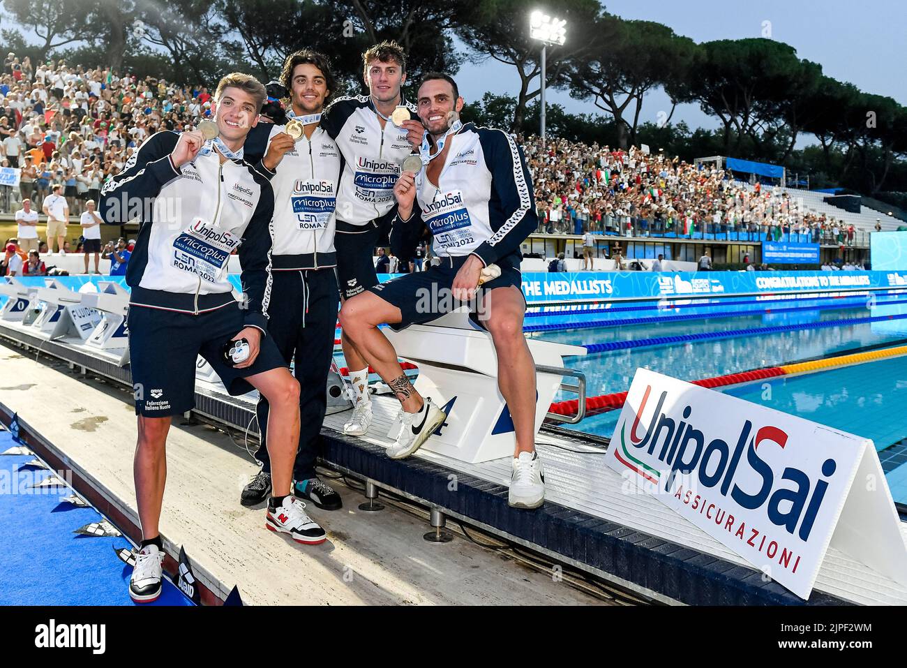 Roma, Italy. 17th Aug, 2022. TEAM ITALY, CECCON Thomas, MARTINENGHI ...