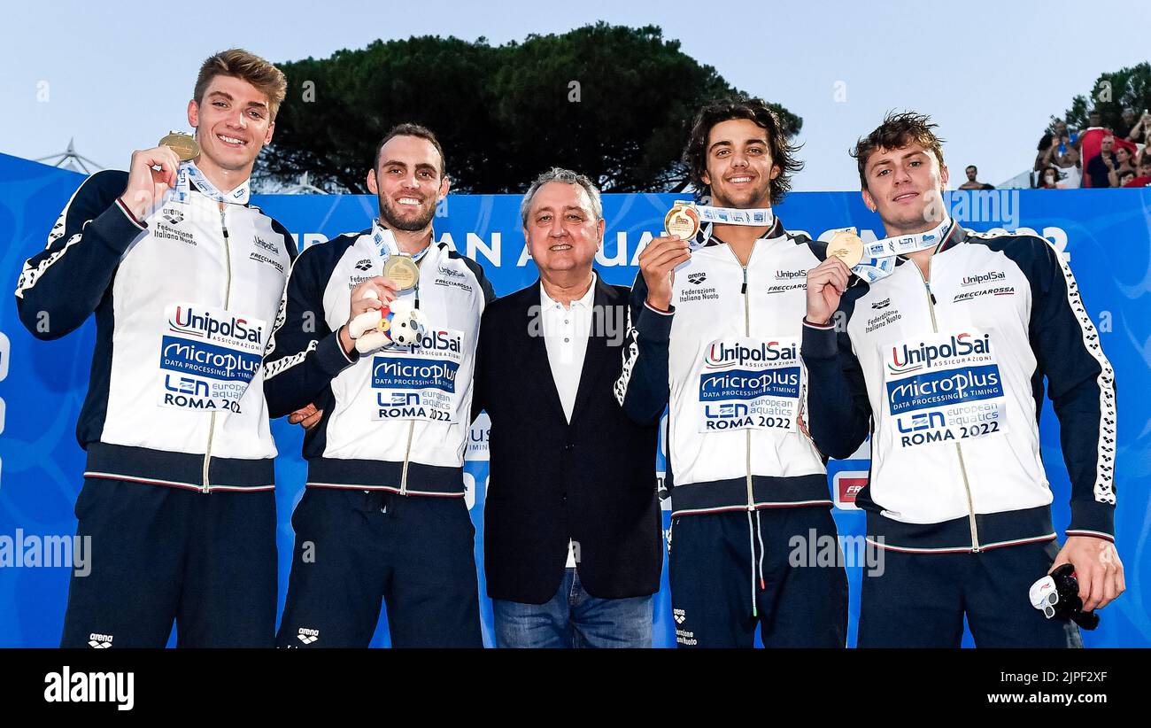 Roma, Italy. 17th Aug, 2022. TEAM ITALY, CECCON Thomas, MARTINENGHI ...