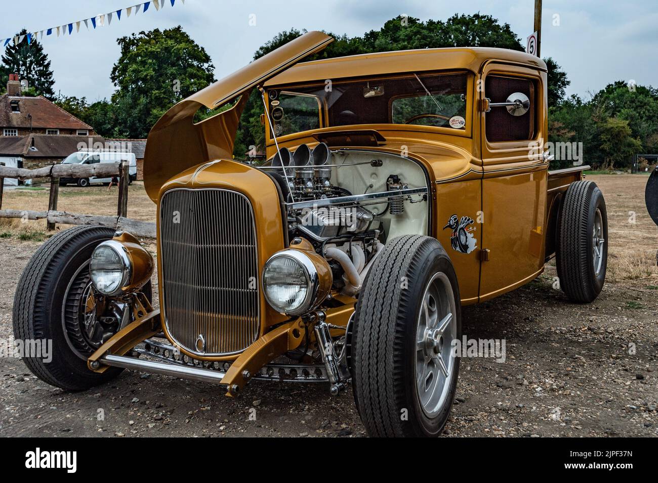 Vintage Motorcycles and cars Stock Photo - Alamy