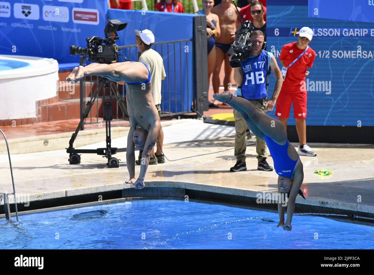 August 17, 2022, Rome, Italy: NILSSON GARIP Emilia and PETERSEN Elias ...