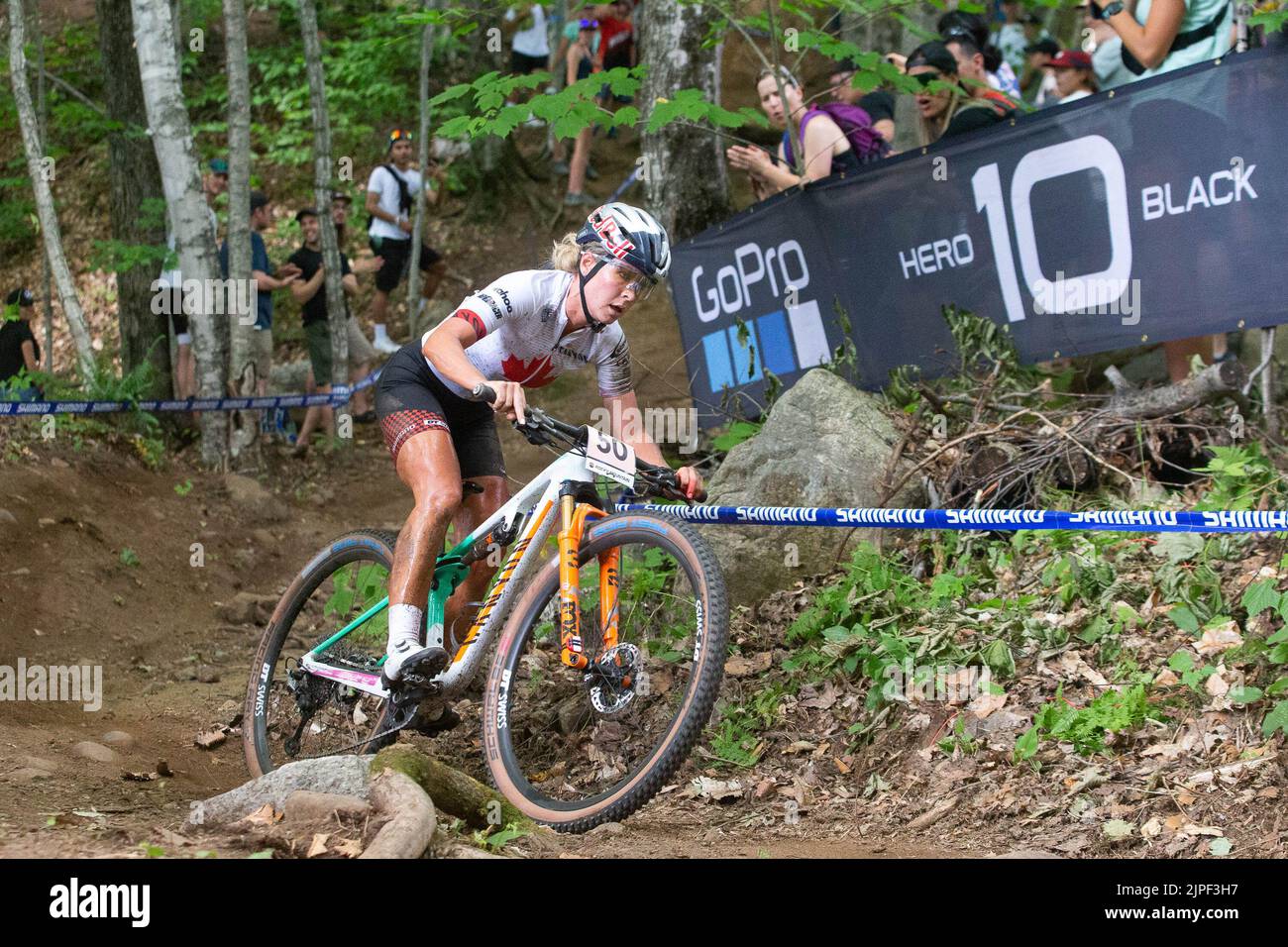 August 07, 2022: Emily Batty of Canada (50) races in the WomenÕs Cross ...