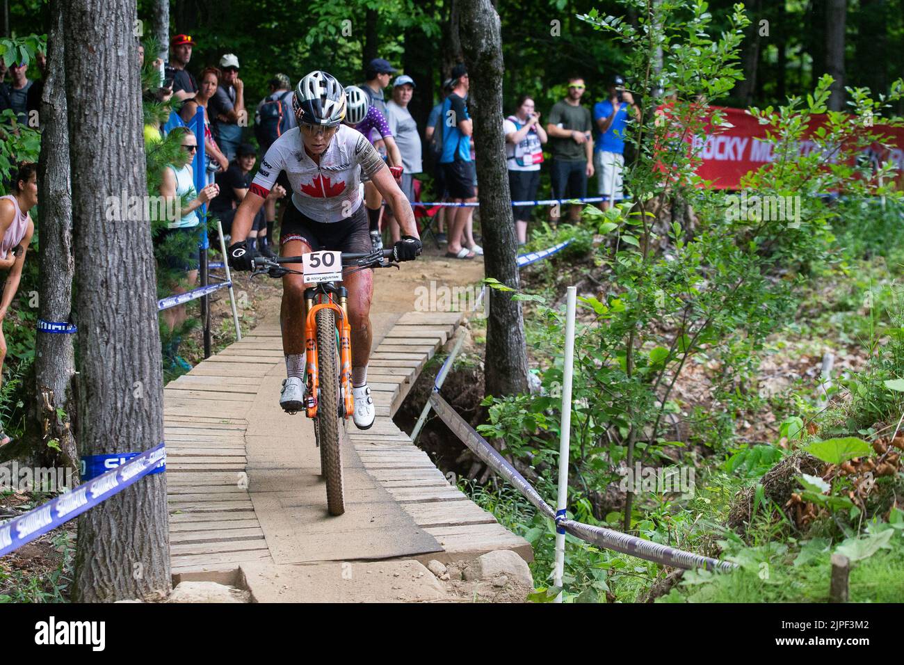 August 07, 2022: Emily Batty of Canada (50) races in the WomenÕs Cross ...