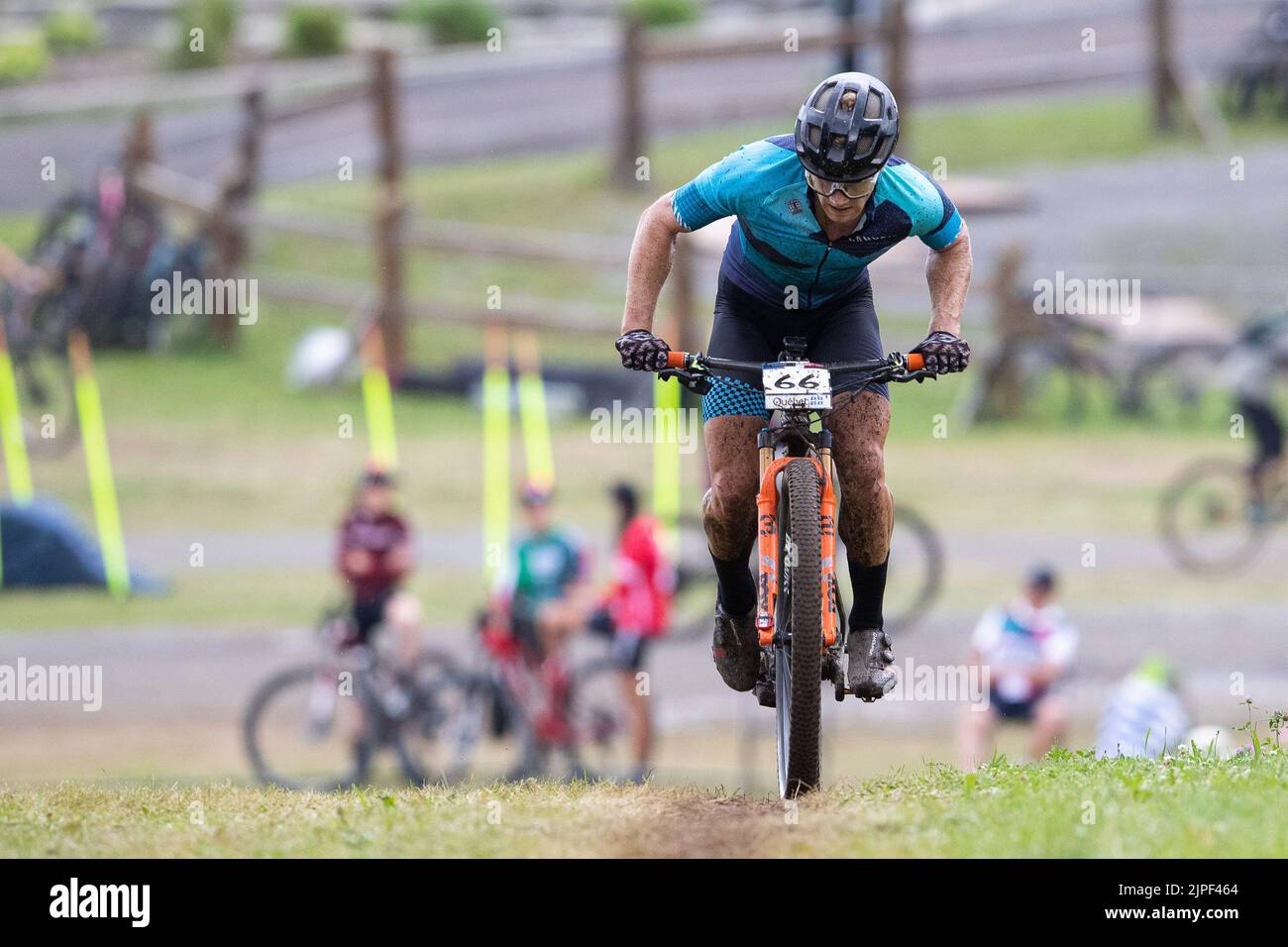 August 07, 2022: Quinton Disera of Canada (66) races in the MenÕs Cross ...