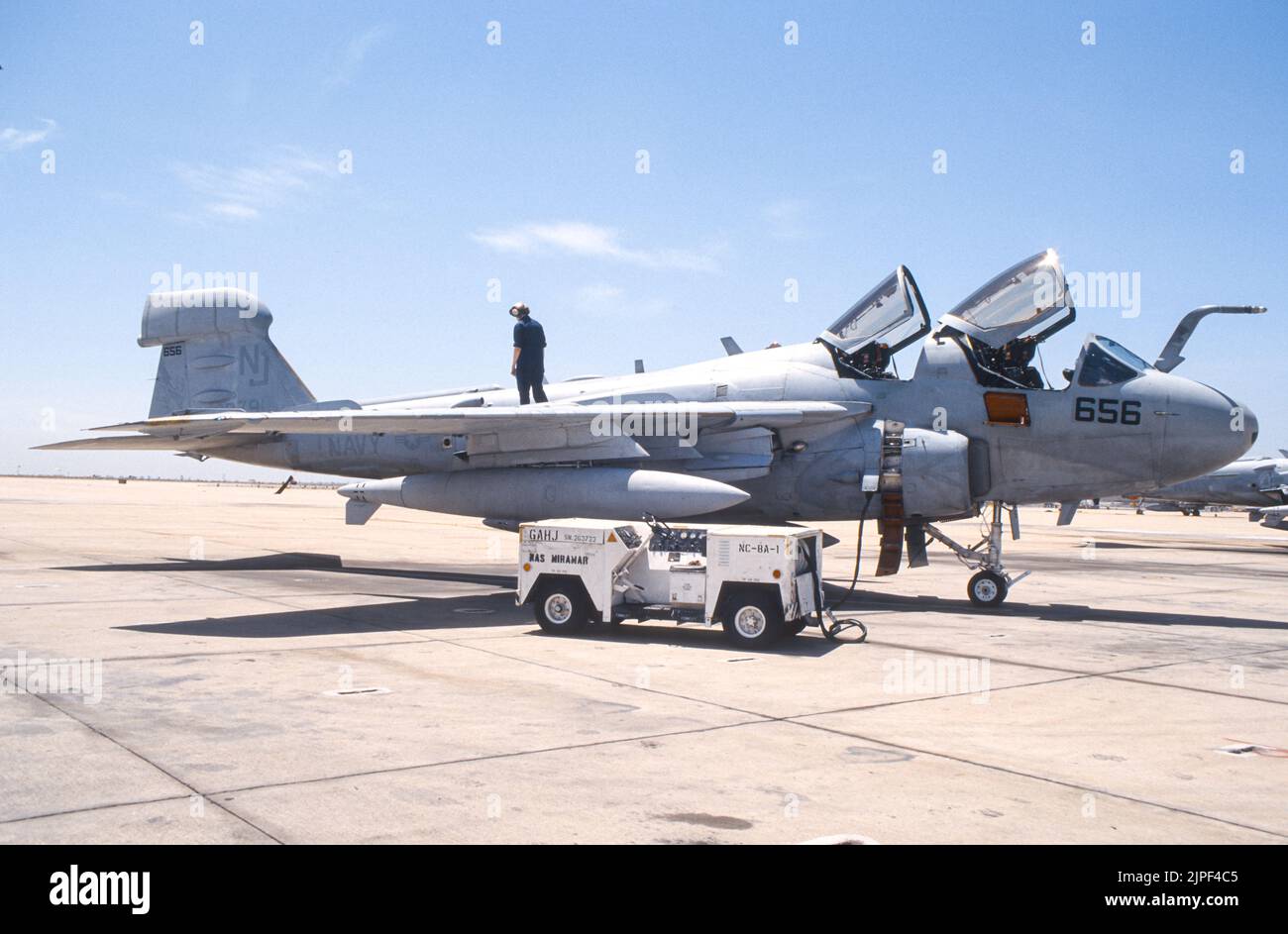 Grumman EA-6B Prowlers on the tarmac at NAS Miramar, in San Diego ...