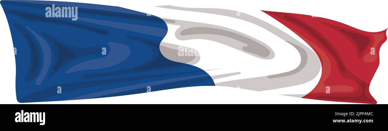 Isolated waving flag of France Vector Stock Vector Image & Art - Alamy