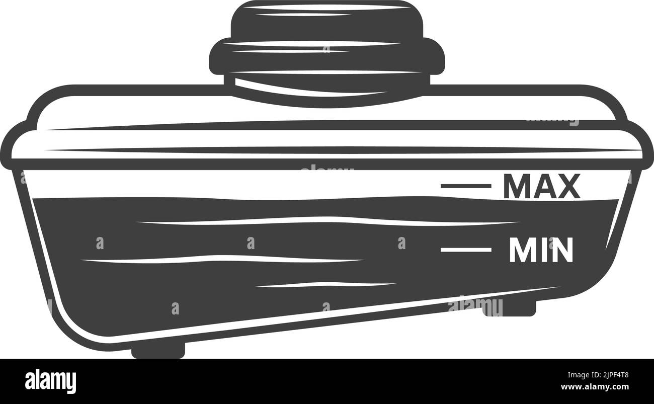 Car coolant reservoir icon. Vector isolated automobile engine cooler ...