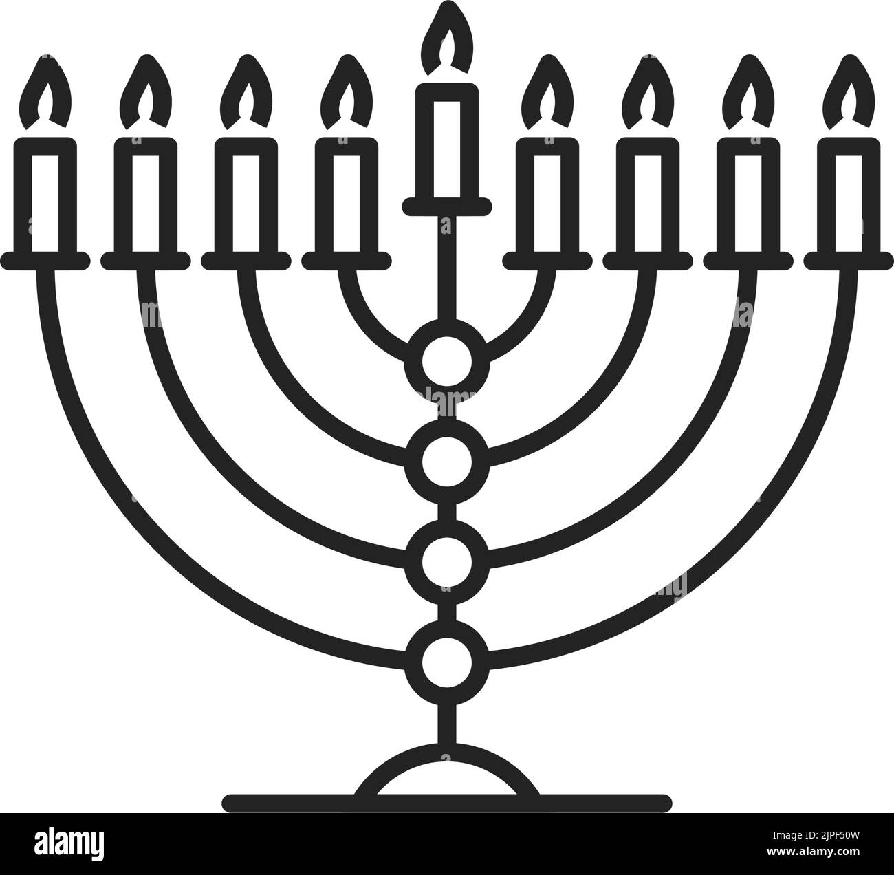 Unlit menorah Cut Out Stock Images & Pictures - Alamy