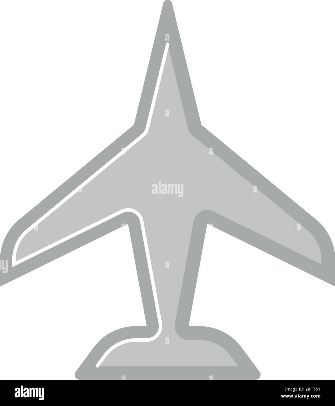 Isolated grey war airplane icon Vector Stock Vector Image & Art - Alamy