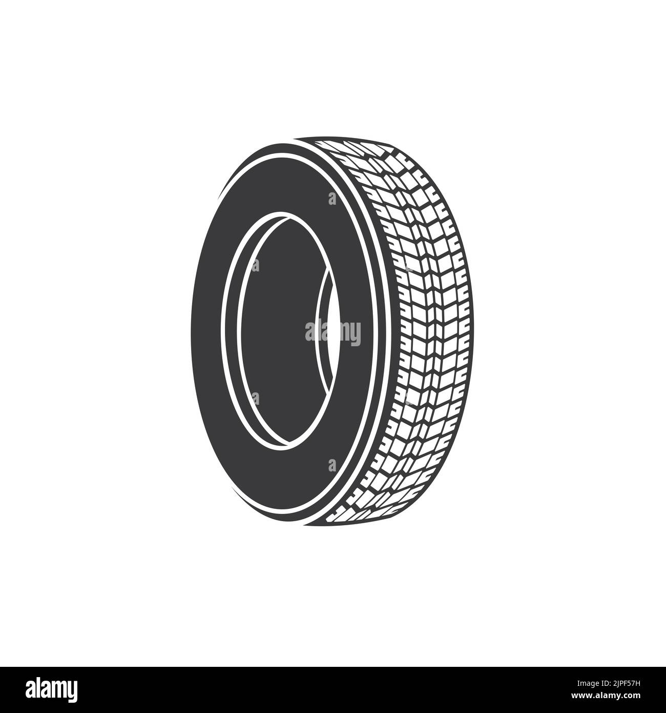 Car rubber wheel part isolated black tire or tyre icon. Vector vehicle ...