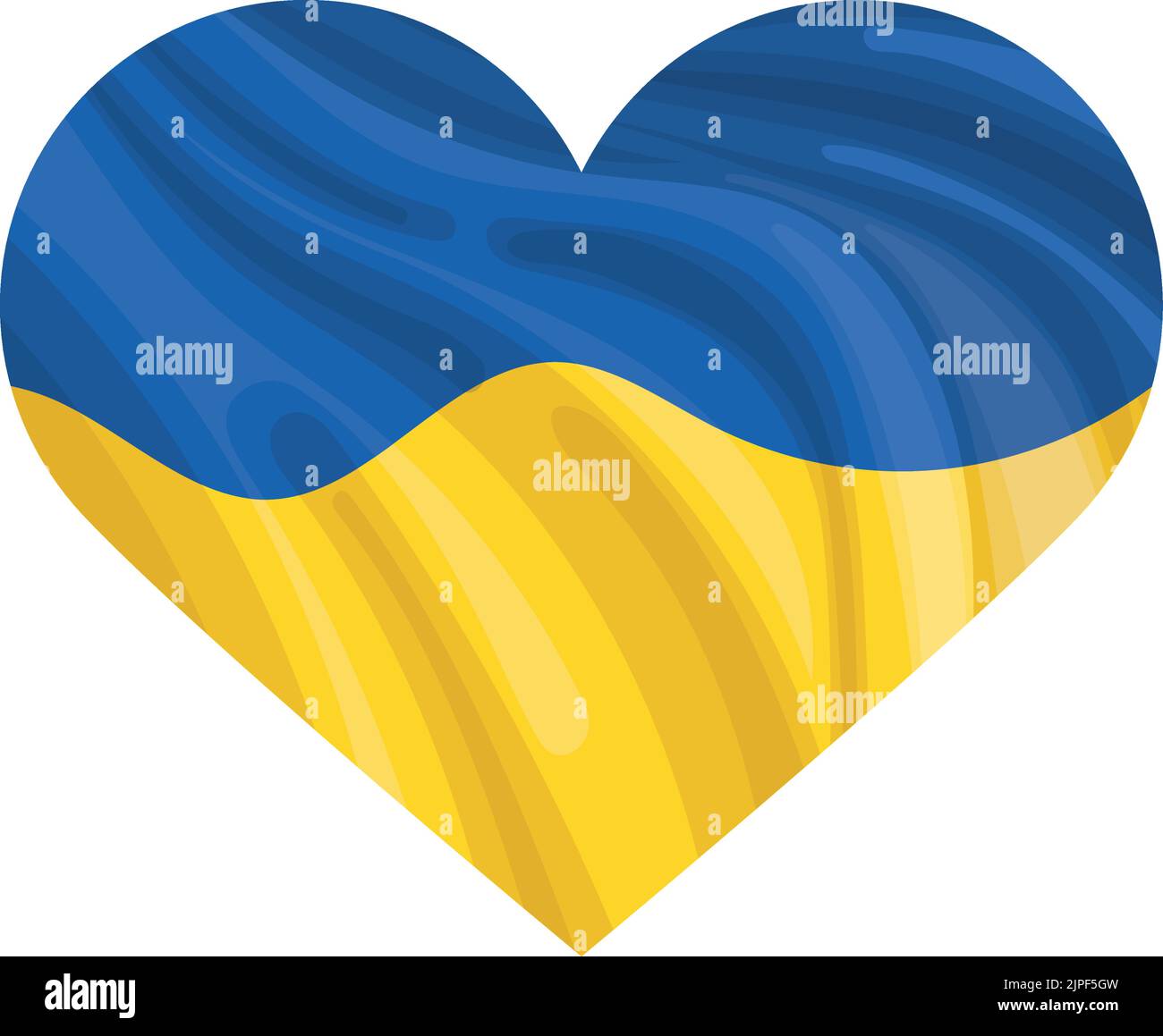 Isolated heart shape with the flag of Ukraine Vector Stock Vector Image ...