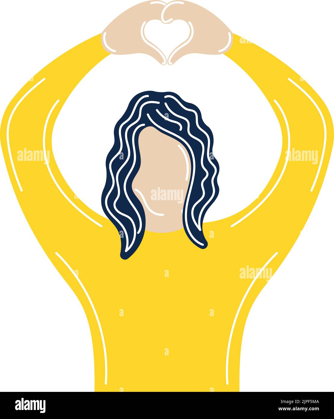 Isolated person character doing a peace gesture Vector Stock Vector ...