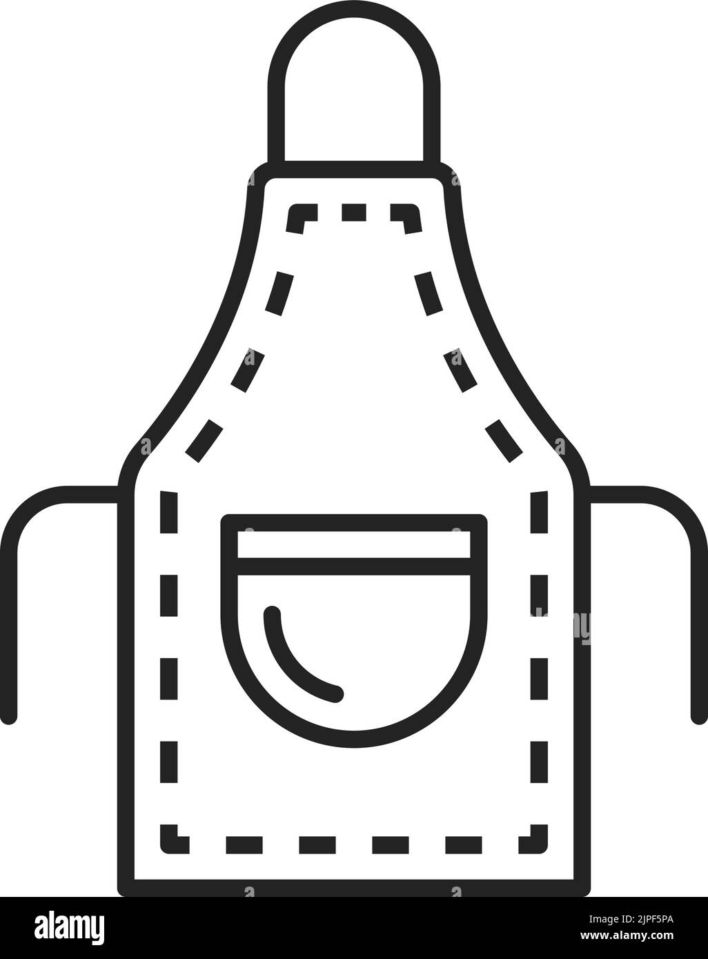 Kitchen apron accessory icon Black and White Stock Photos & Images - Alamy