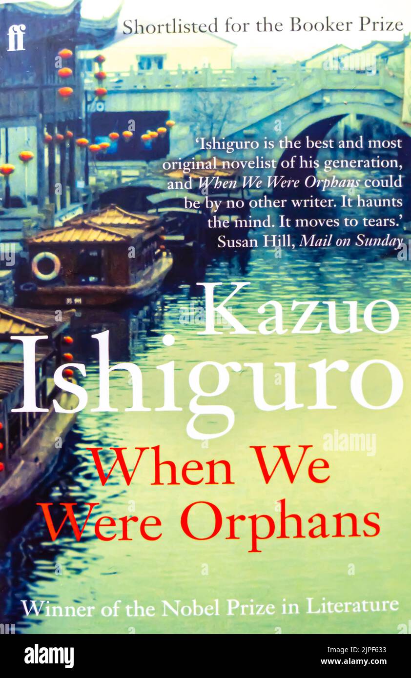 When We Were Orphans - Novel by Kazuo Ishiguro - 2000- book cover Stock ...