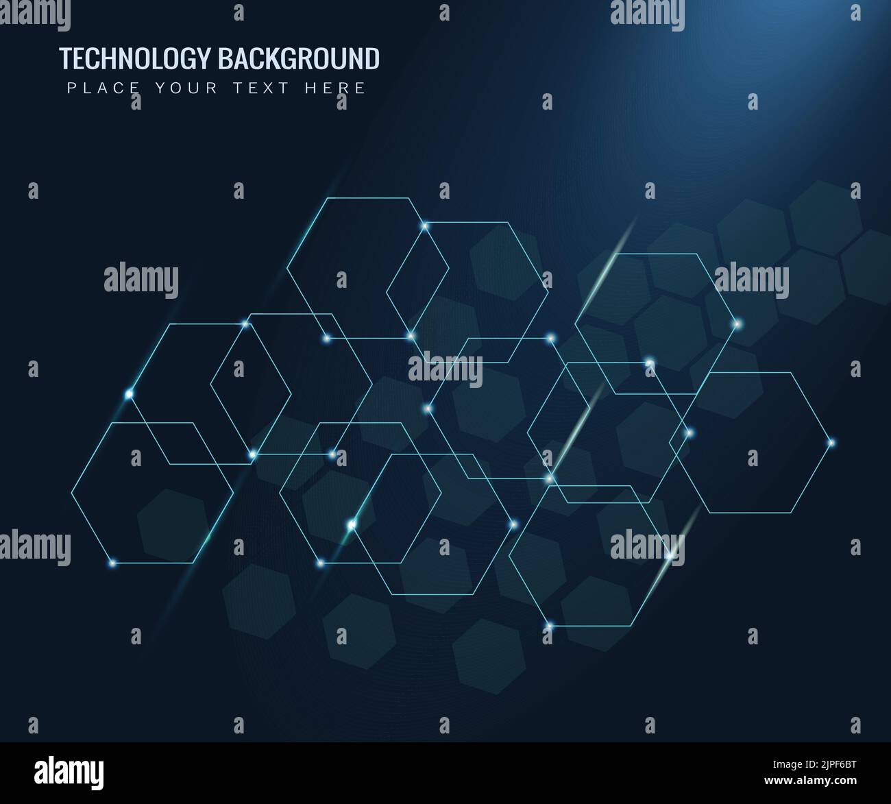 Technology modern hexagon interface background Stock Vector Image & Art ...