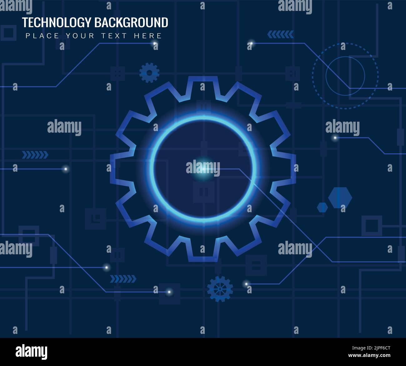 Gear circuit technology background with hi-tech digital data connection ...