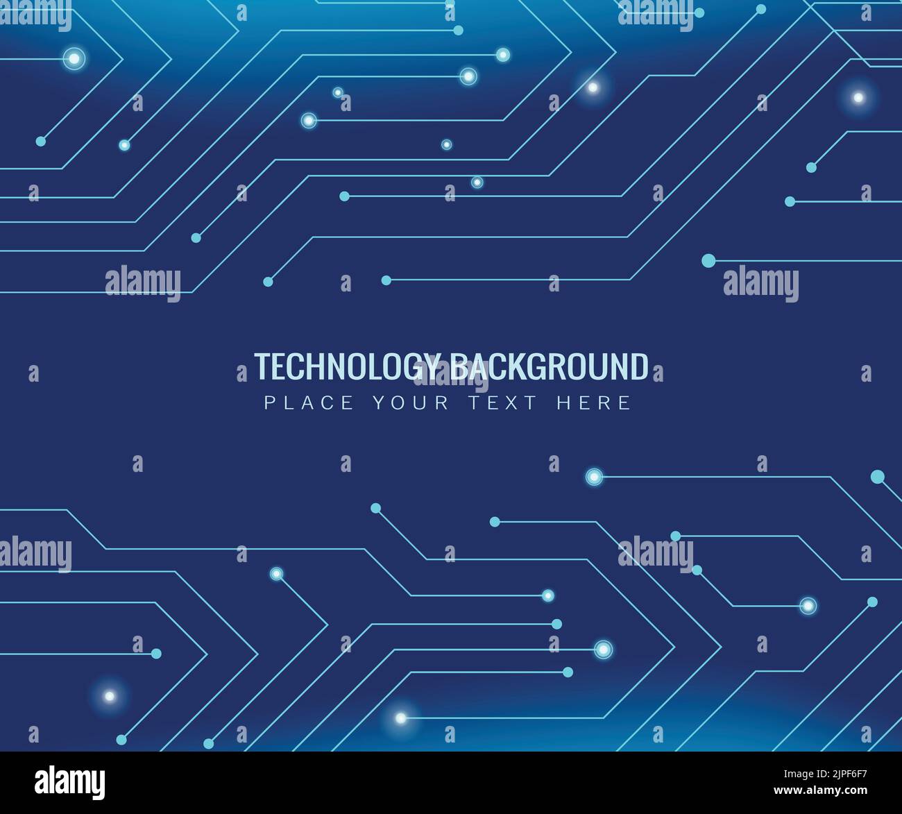 technology board connecting lines and dots on a blue background with ...