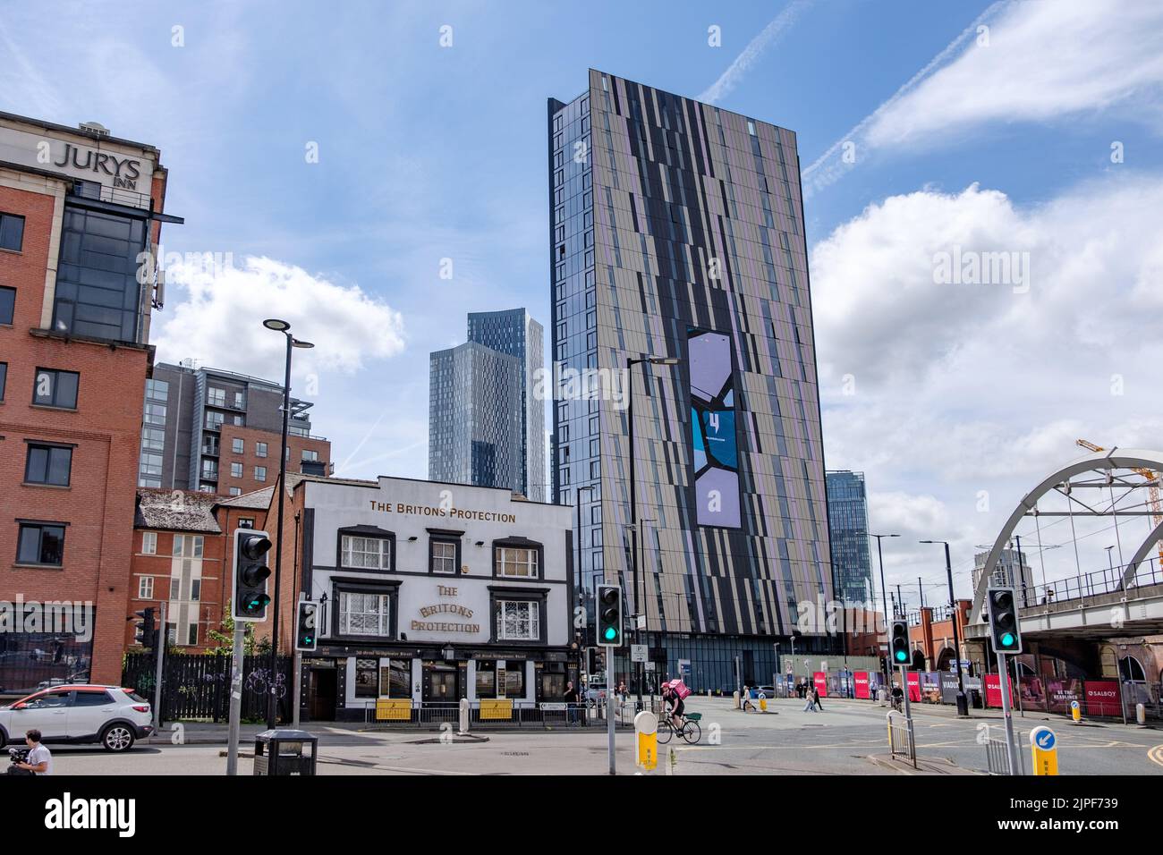 New Urban Development, Manchester City Centre, England, UK Stock Photo ...