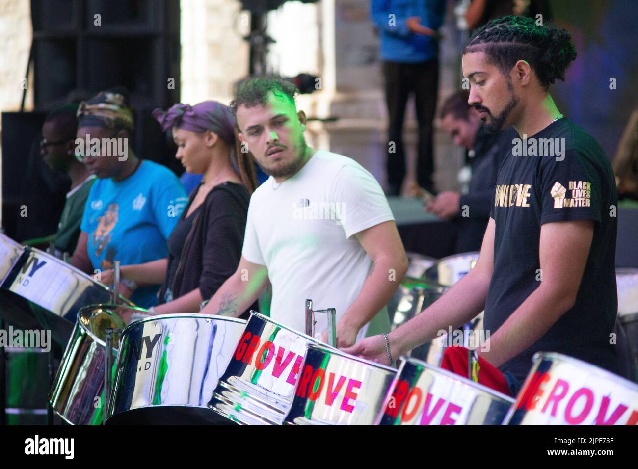 London, UK. 17th Aug, 2022. Steelband Summer at Opera Holland Park as ...