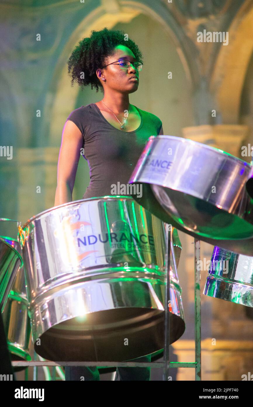 London, UK. 17th Aug, 2022. Steelband Summer at Opera Holland Park as ...