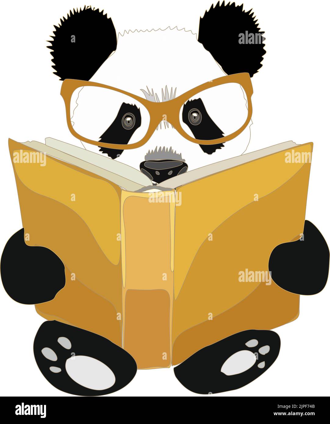 Panda reading book Cut Out Stock Images & Pictures - Alamy