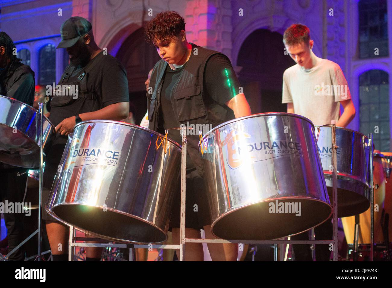 London, UK. 17th Aug, 2022. Steelband Summer at Opera Holland Park as ...