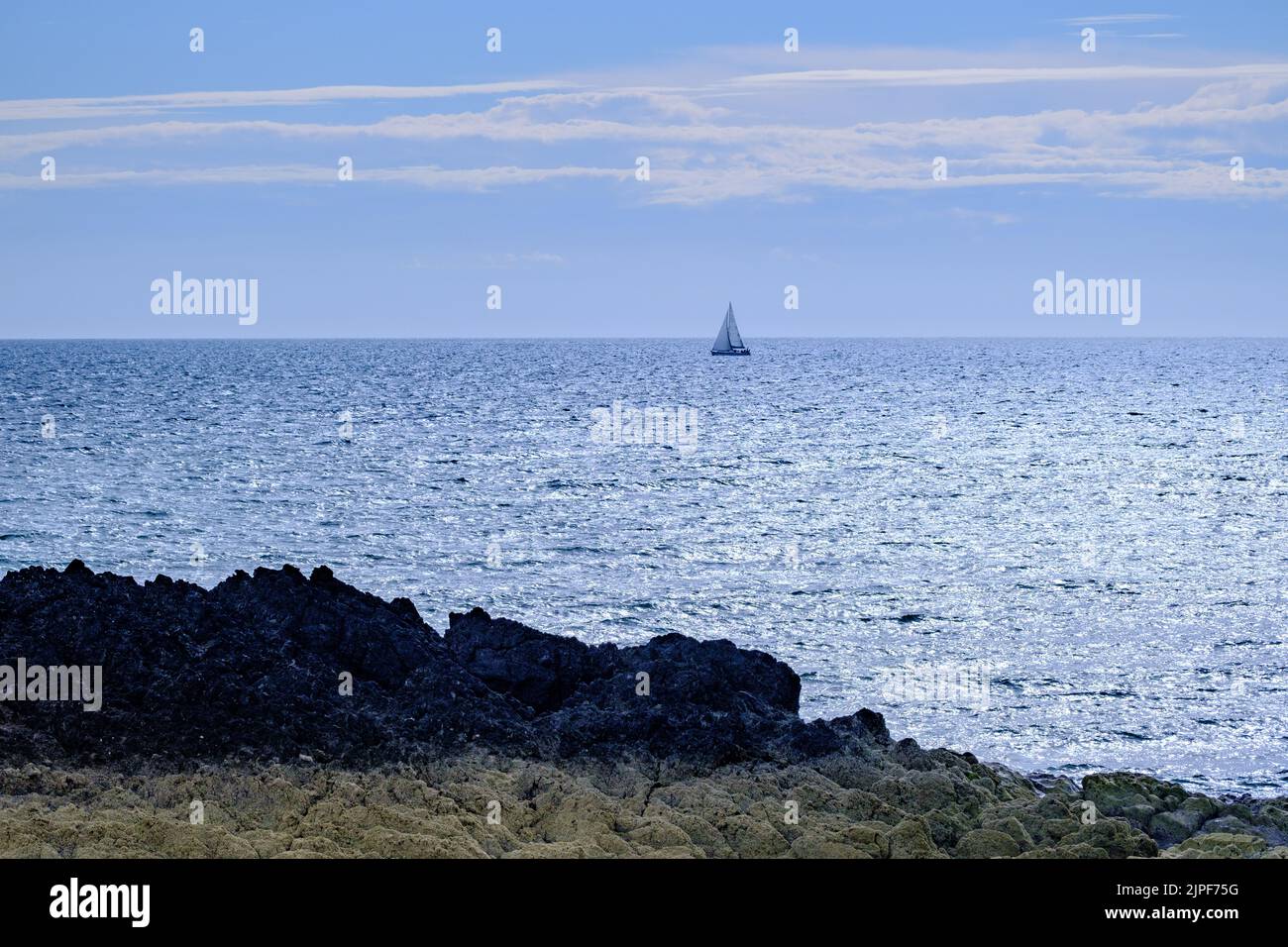 Scenic and picturesque Ynys Llanddwyn, Anglesey, North Wales. A ...