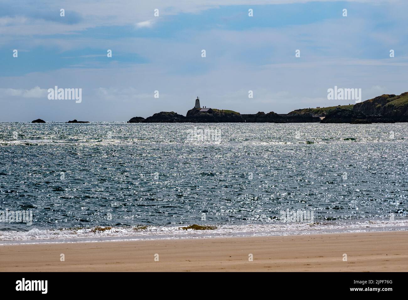 Scenic and picturesque Ynys Llanddwyn, Anglesey, North Wales. A ...