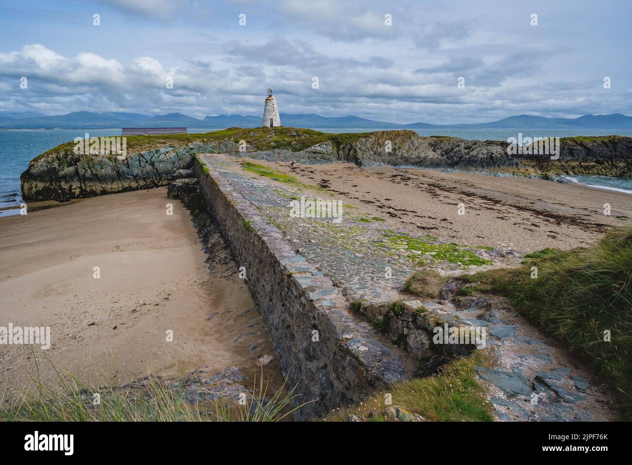 Scenic and picturesque Ynys Llanddwyn, Anglesey, North Wales. A ...